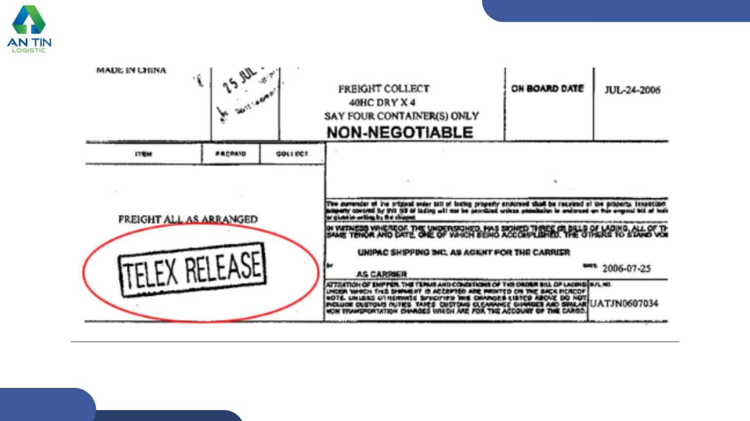 Telex Release là gì? Sự khác nhau giữa Telex Release và Surrender Bill